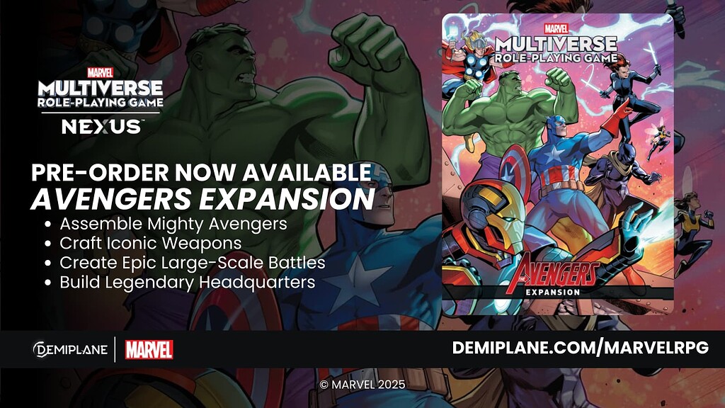 Available for Pre-Order! The MARVEL MULTIVERSE ROLE-PLAYING GAME ...