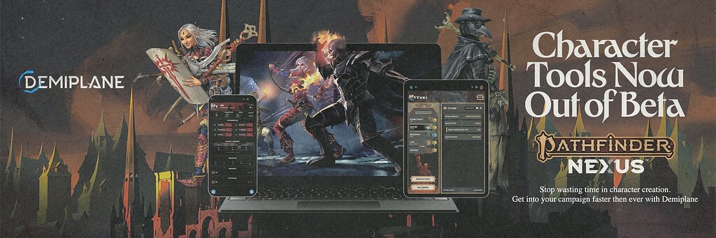 Pathfinder NEXUS Characters Tools Launch Version Update - Pathfinder ...