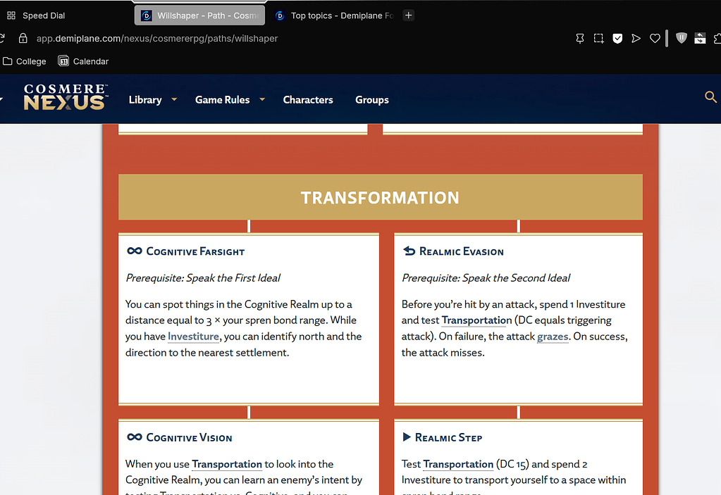 Willshaper page contains Transformation instead of Transportation ...
