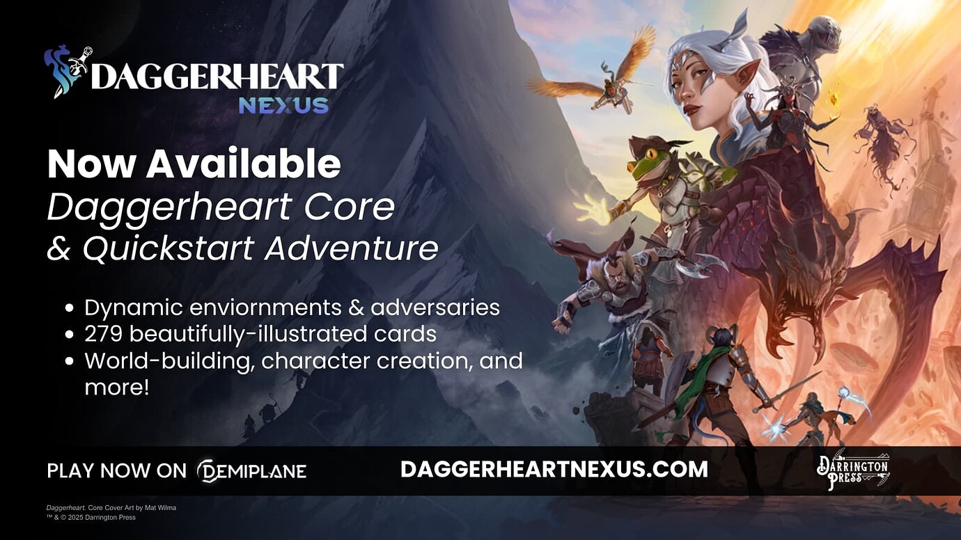 Daggerheart is HERE! - General Discussion - Demiplane Forums
