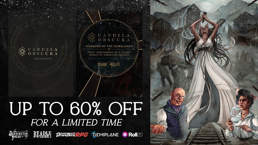 60% off Candela Obscura Core + Horror of the Fairelands! - News ...