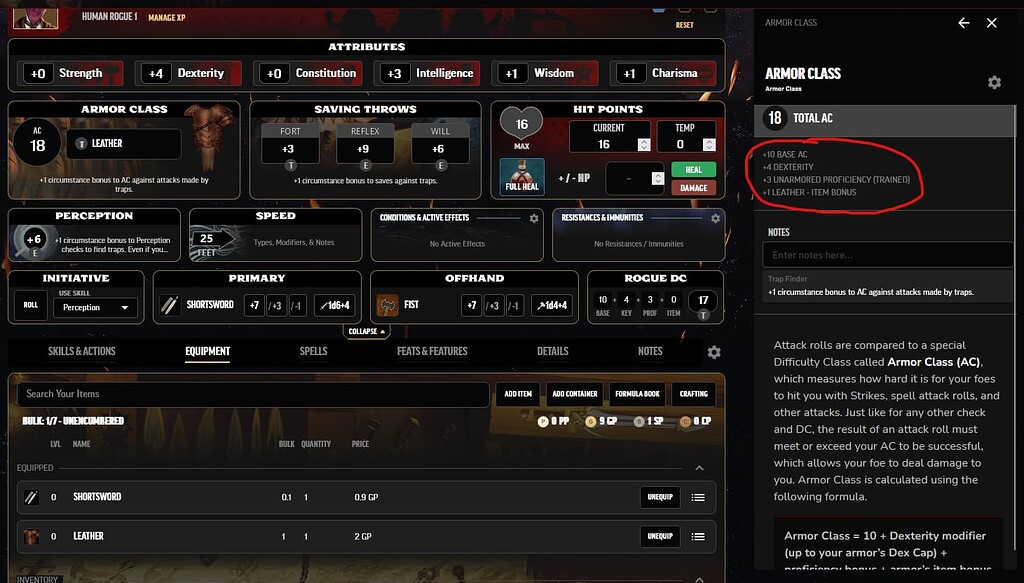 Armor Class using Unarmored prof when wearing light armor - Pathfinder ...