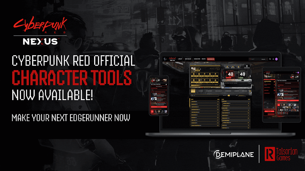 Cyberpunk RED Tools are LIVE! - News & Announcements - Demiplane Forums