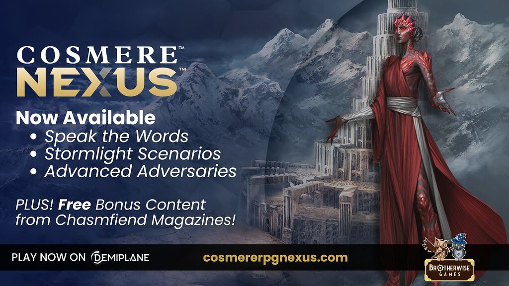 Three New Releases for Cosmere® Roleplaying Game! - News ...
