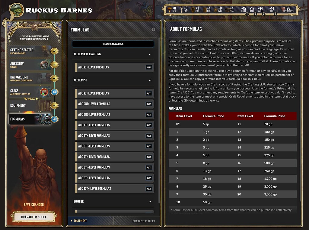 Update Notes 04/23/2024 - Pathfinder NEXUS Alchemy and Lore Skills ...