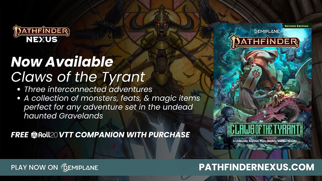 Claws of the Tyrant + Shades of Blood Now Available! - News ...
