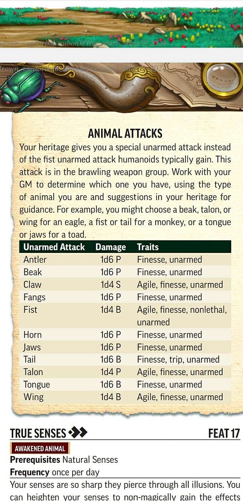 Awakened Animal Fists - Pathfinder Nexus & Character Tools - Demiplane ...