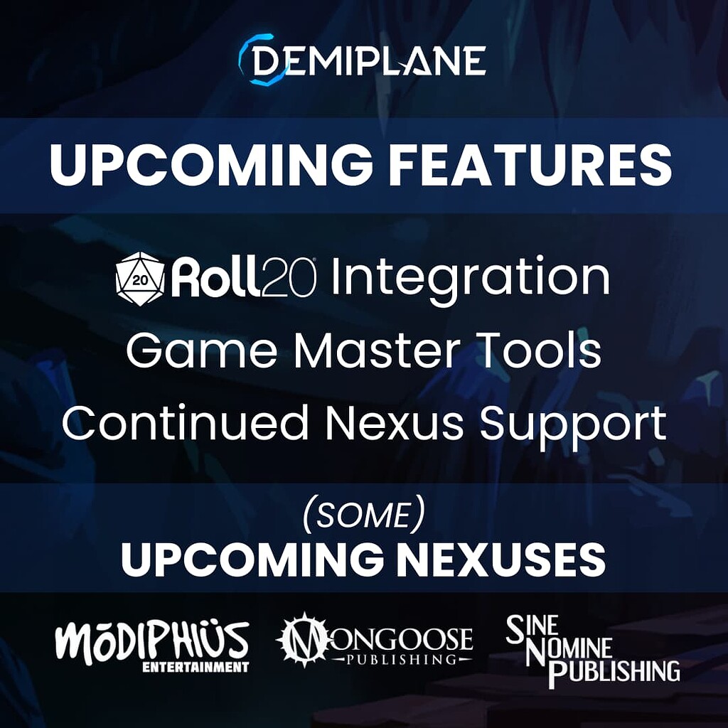 Upcoming Features | Year in Review - News & Announcements - Demiplane Forums